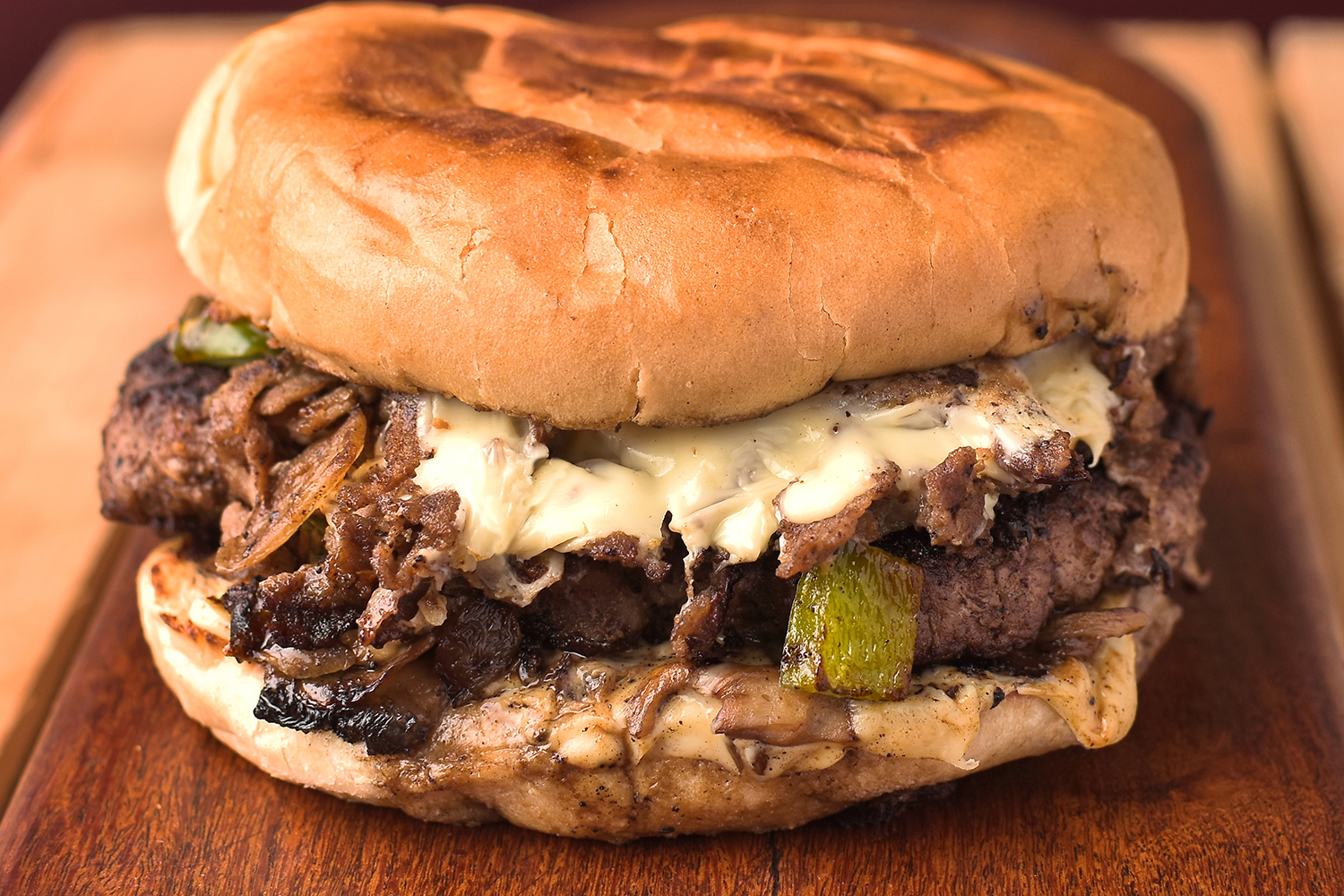 Philly Cheesesteak Burger - Chicago Philly Eats